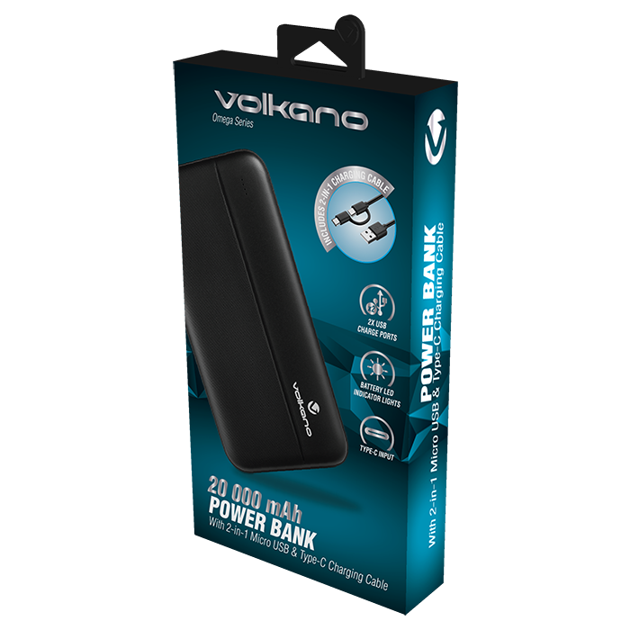 Volkano Omega Series 20000 mAh Power Bank — Inddist